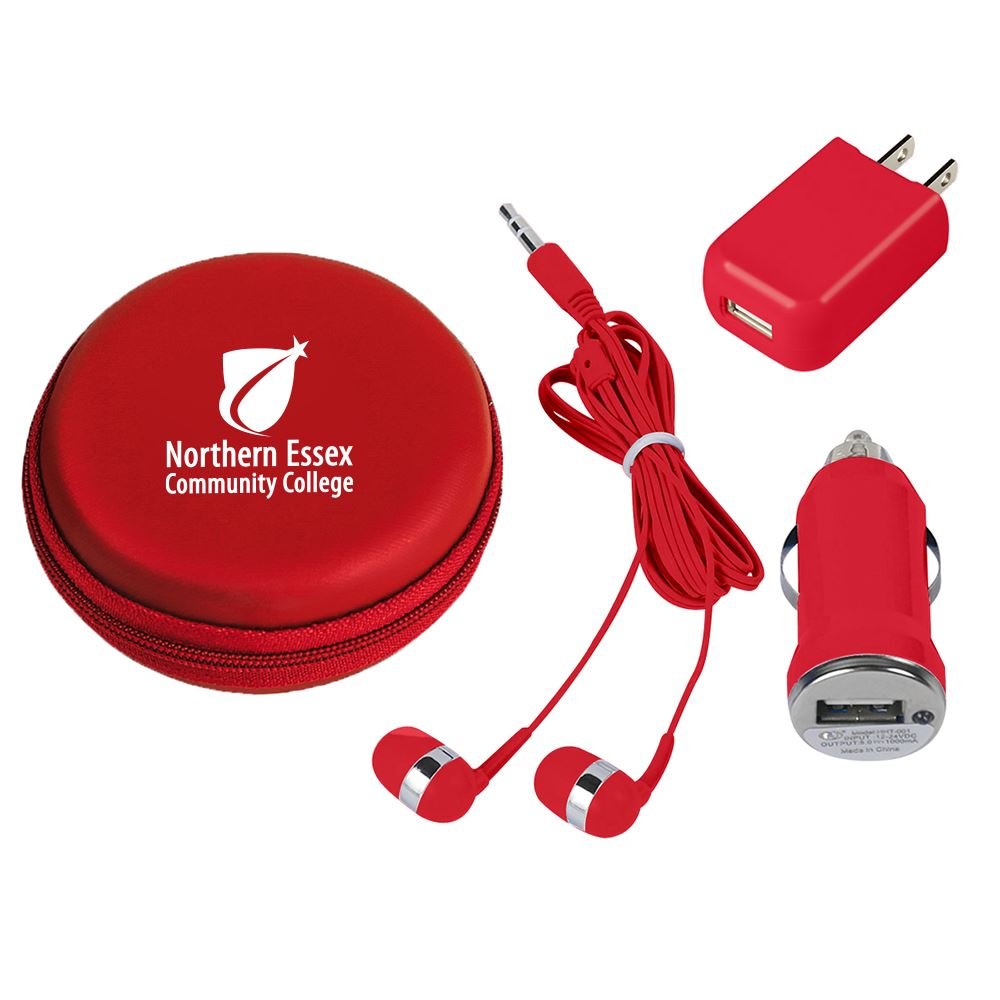 3 IN 1 Tech Travel Kit - Personalization Available | Positive Promotions