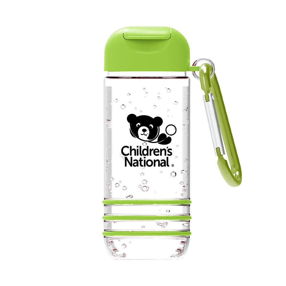 Color Burst Hand Sanitizer with Carabiner 1 oz - Personalization ...