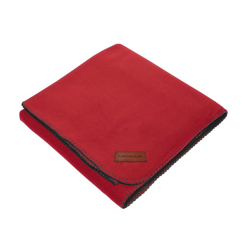 Fleece Stadium Blanket With Leather Patch-Laser Engraved ...