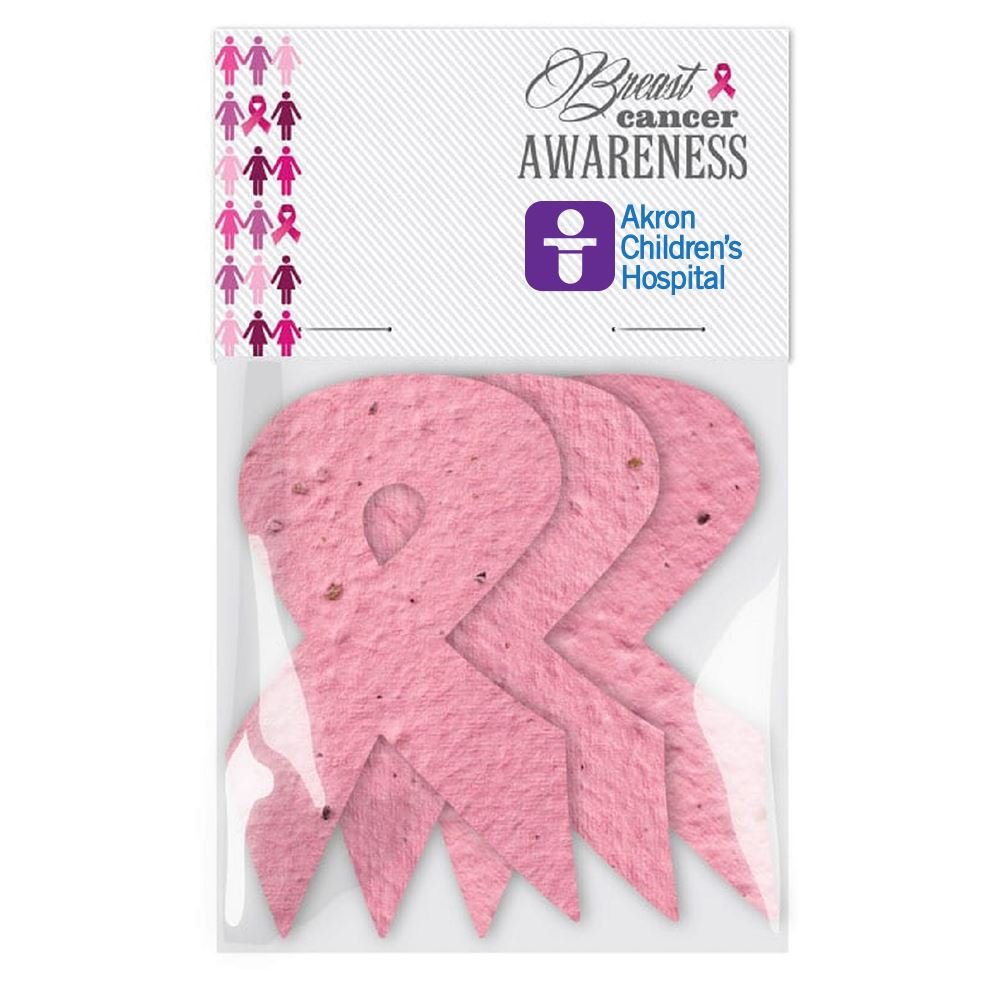 Breast Cancer Awareness Seeded Paper 3-Pack - Full-Color ...