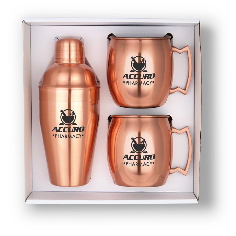 Cocktail Shaker & Mule Mug Gift Set - Personalization Available ...