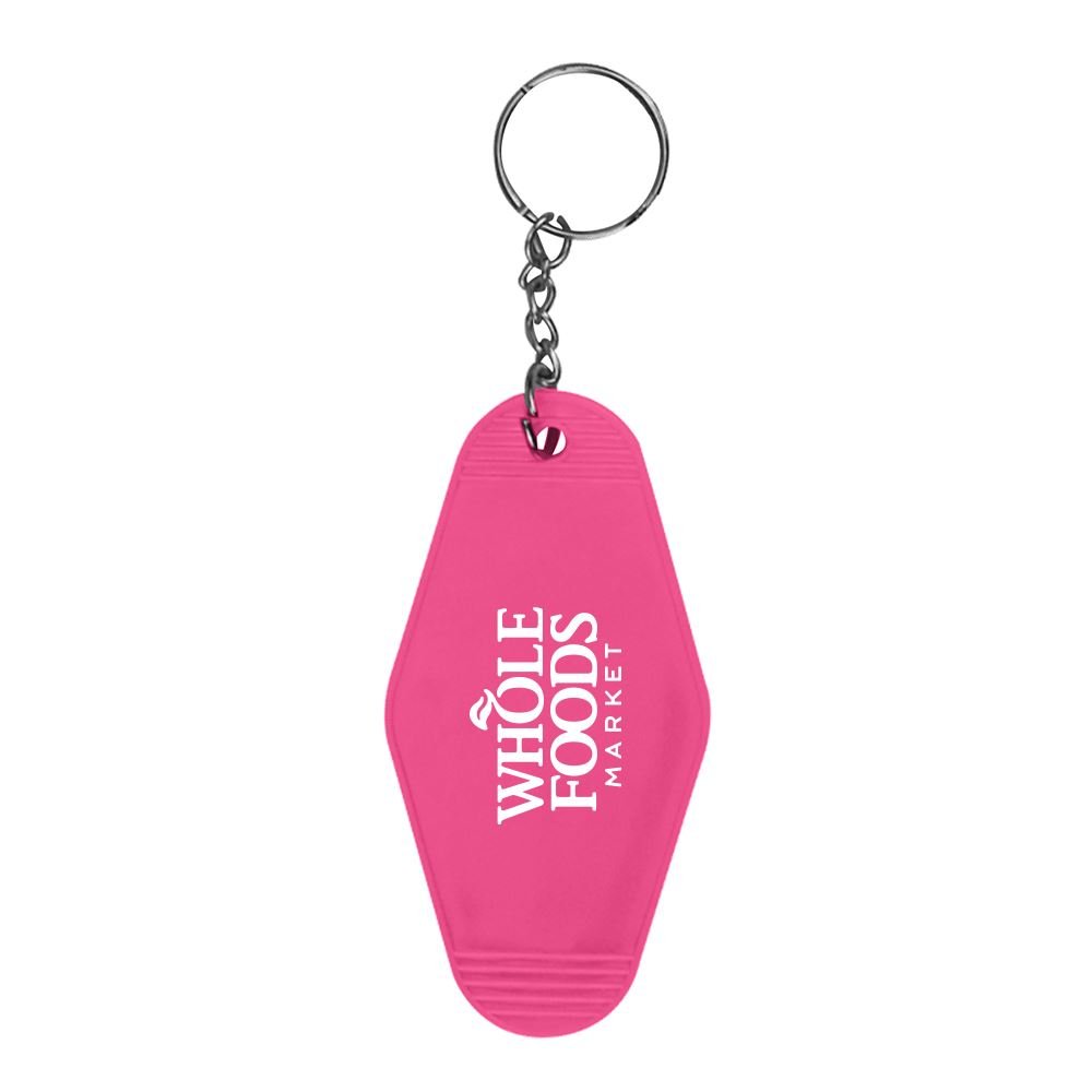 Pink Key Ring - Personalization Available | Positive Promotions