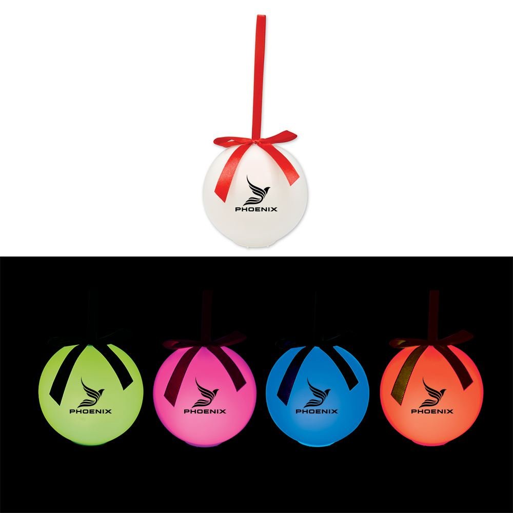 Led Ornament With Red Ribbon - Personalization Available | Positive ...