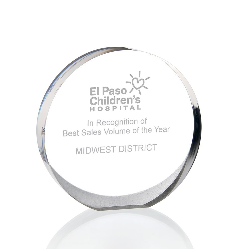 Round Orbit Acrylic Award - Large - Personalization Available ...