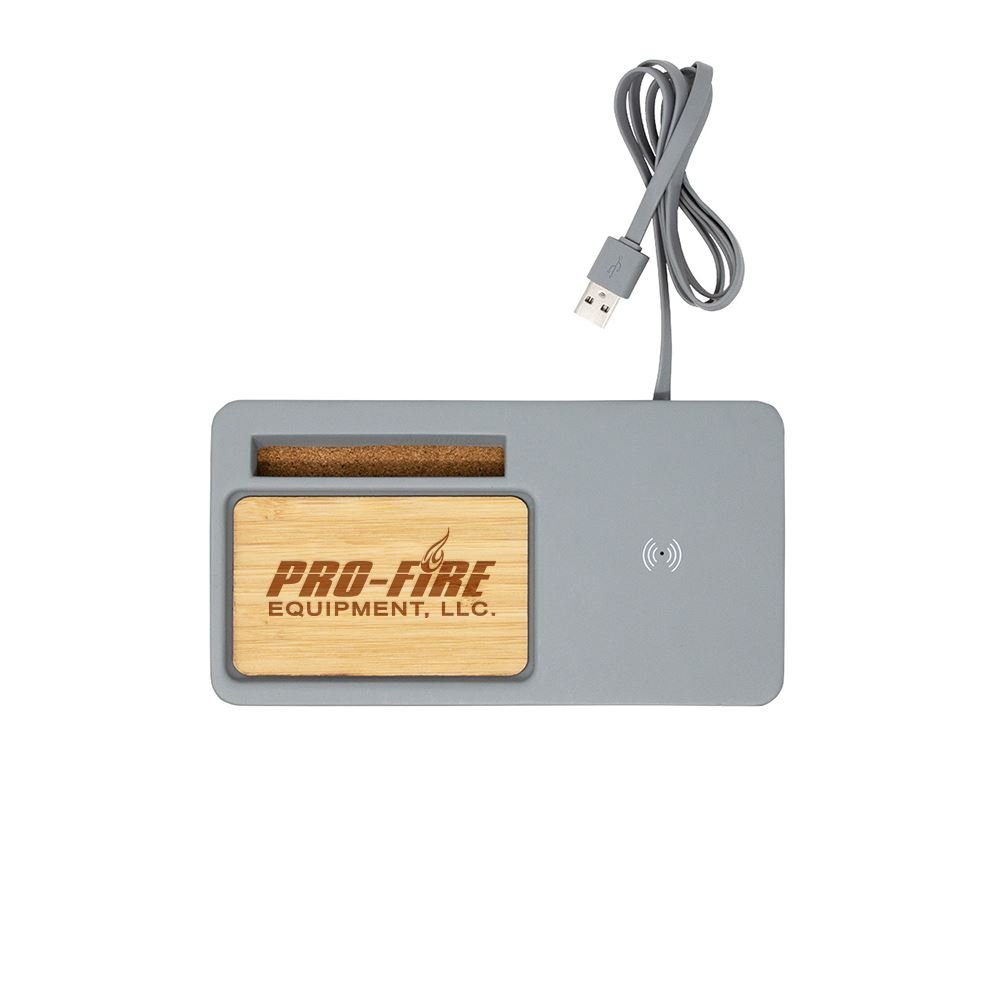 Power Mantle Bamboo Wireless Desktop Charger - Laser-Engraved ...