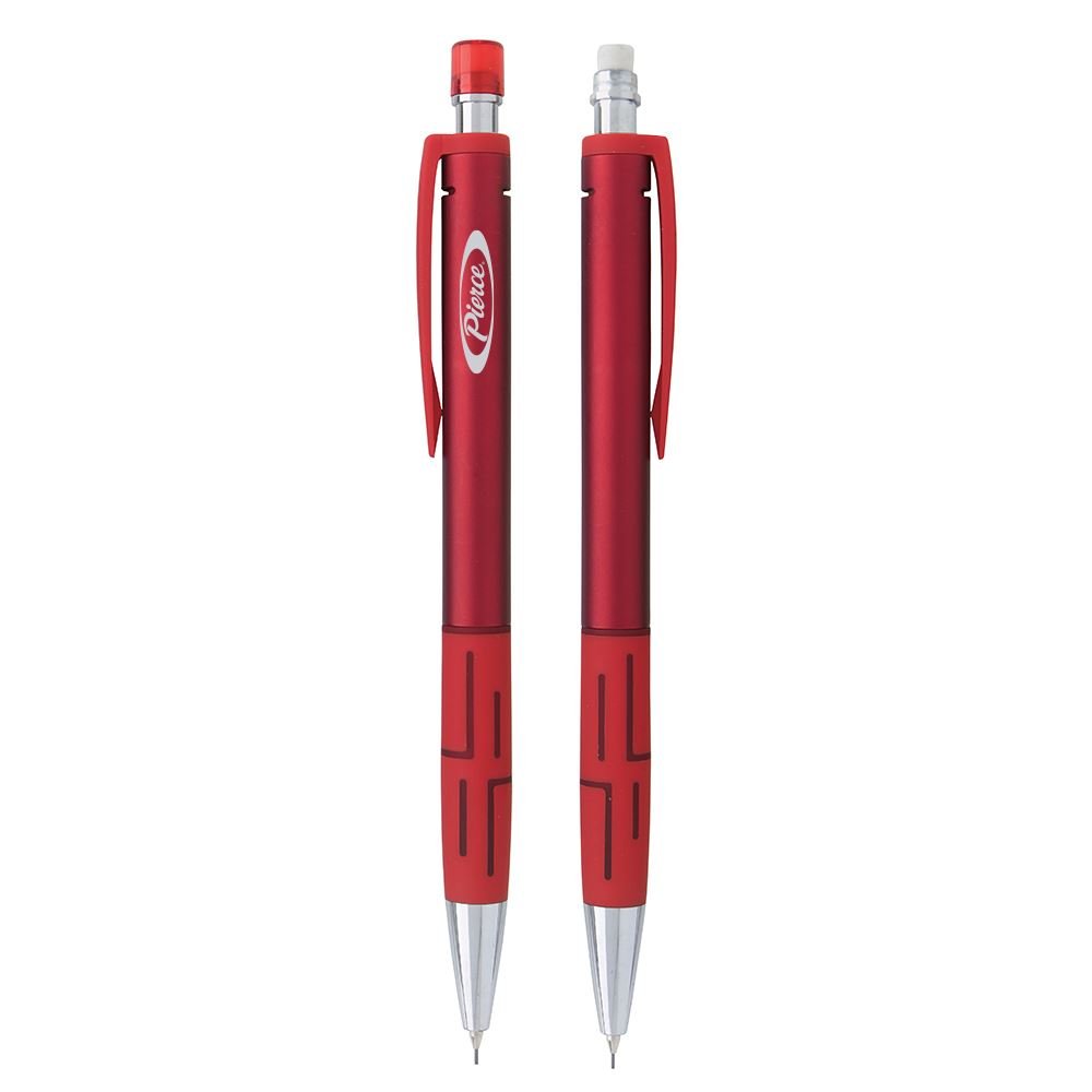 Devin Metallic Mechanical Pencil with Rubber Grip - Personalization ...