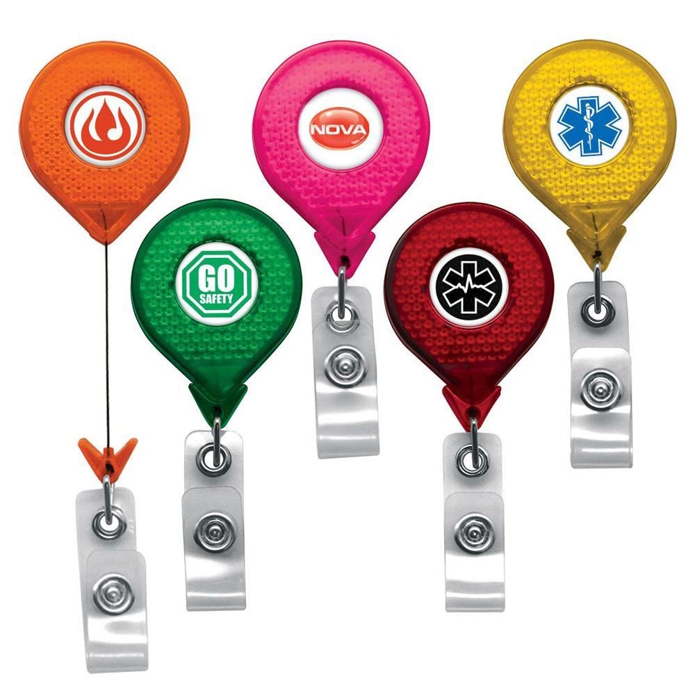Jumbo Reflective Badge Reel - Personalization Available | Positive ...