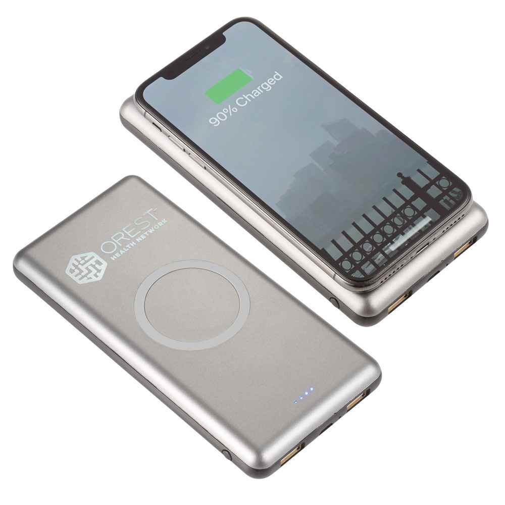 UL® Listed Qi Wireless Light Up Logo Power Bank - Personalization ...