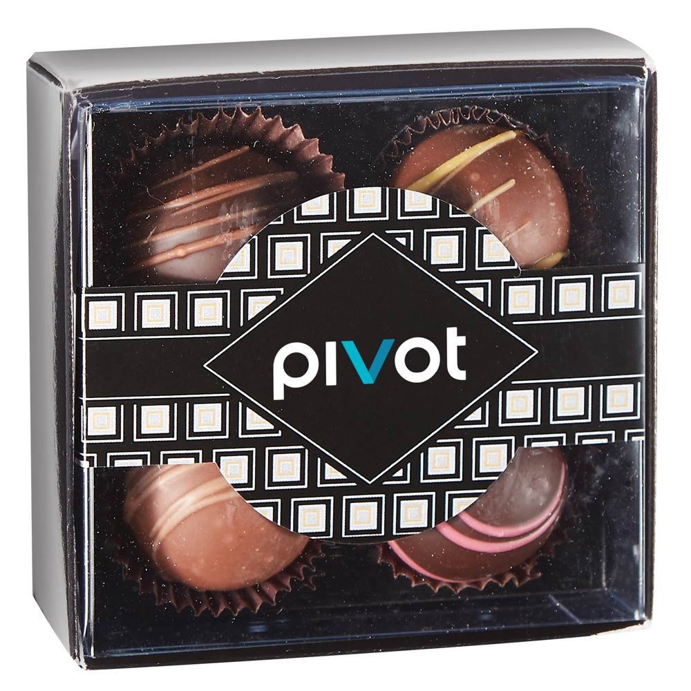 4-Piece Decadent Truffle Box - Personalization Available | Positive ...