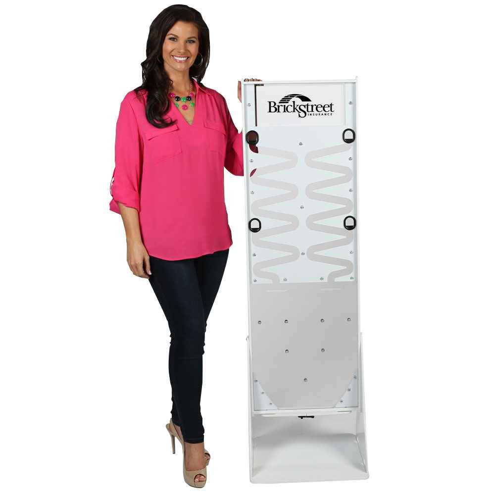 Deluxe Donation Stand - White | Positive Promotions