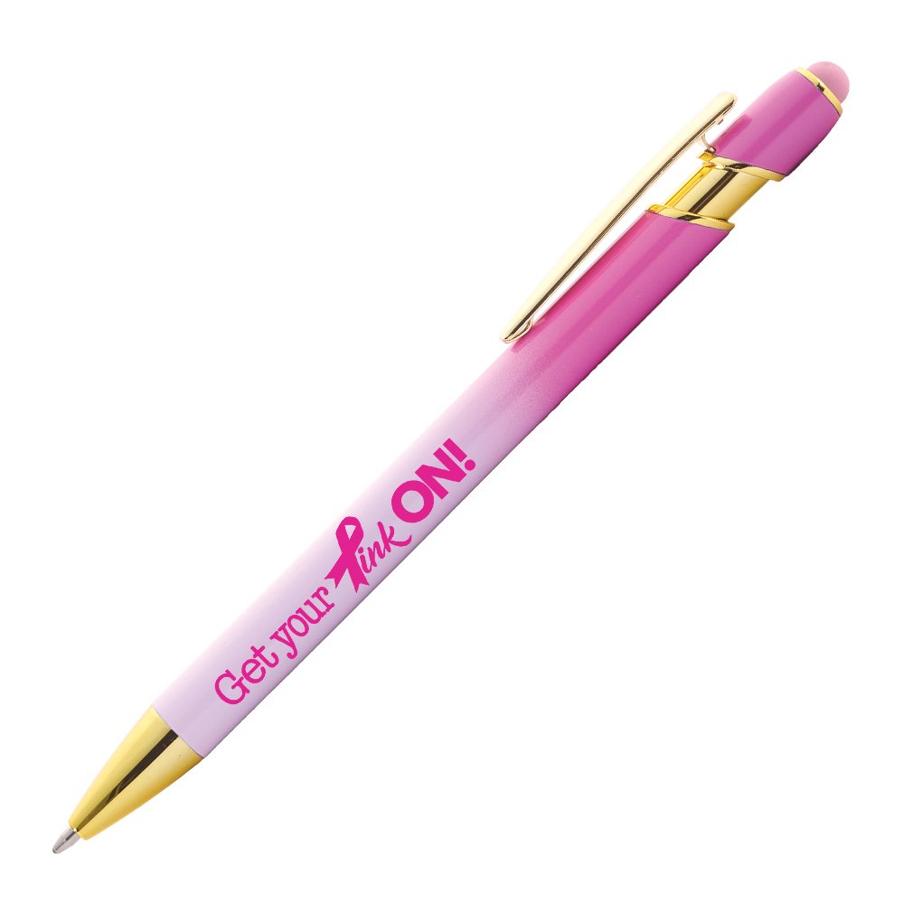 Get Your Pink On! Pink Ombré Stylus Pen | Positive Promotions
