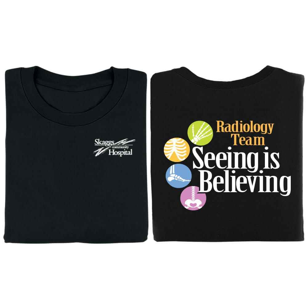 Radiology 2-Sided T-Shirt - Personalized | Positive Promotions