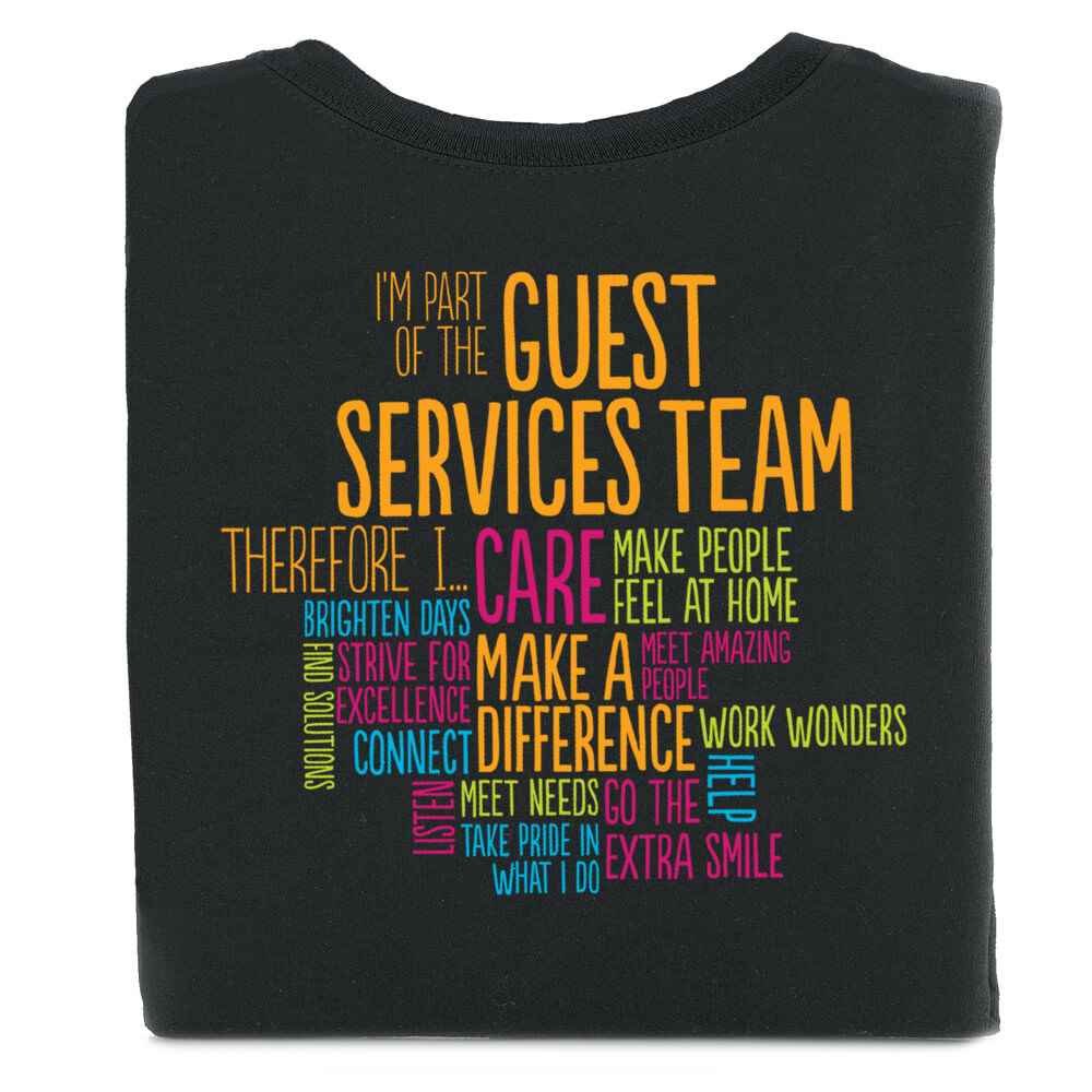 I'm Part of the Guest Services Team Word Cloud Short-Sleeve 2-Sided T ...