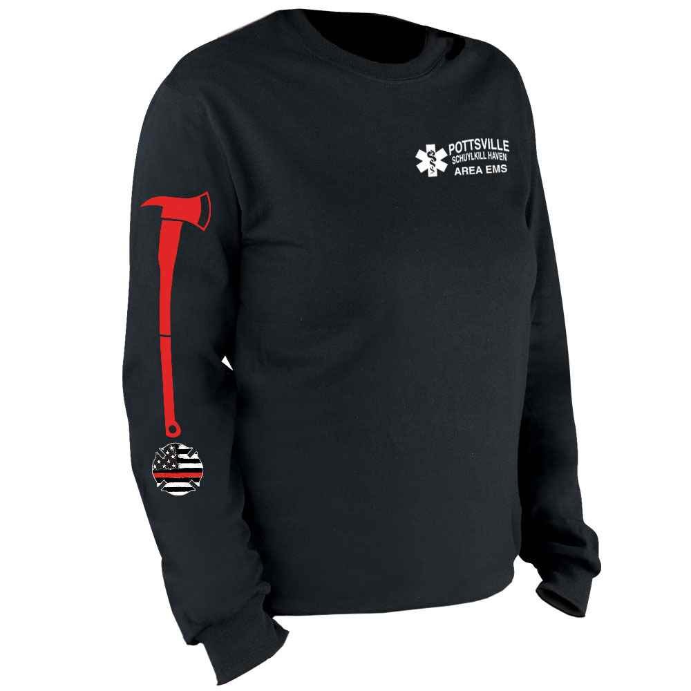 Long Red Ax Long Sleeve T-Shirt - Personalization Available | Positive ...