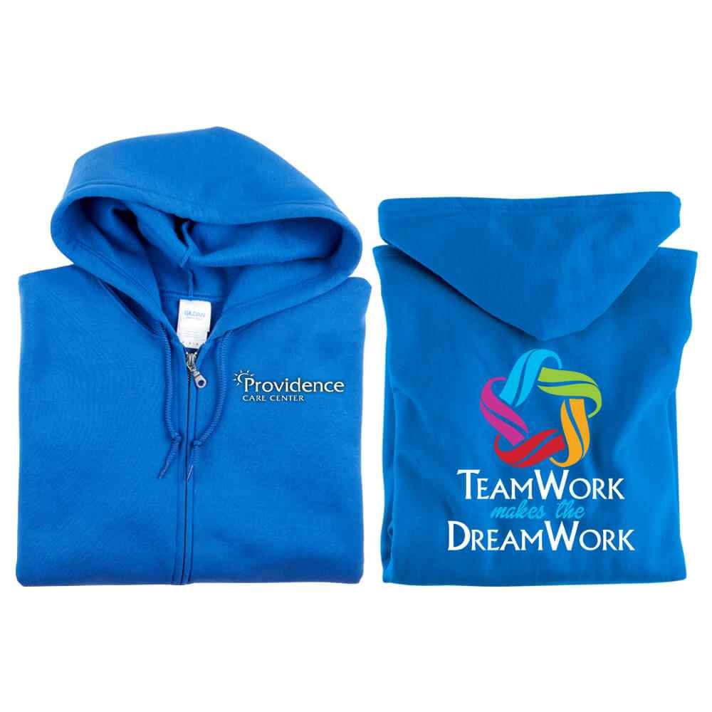 Teamwork Makes The Dream Work Full-Zip Hooded Sweatshirt ...
