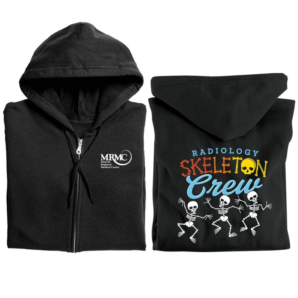 Radiology Skeleton Crew Gildan® Full-Zip Hooded Sweatshirt ...