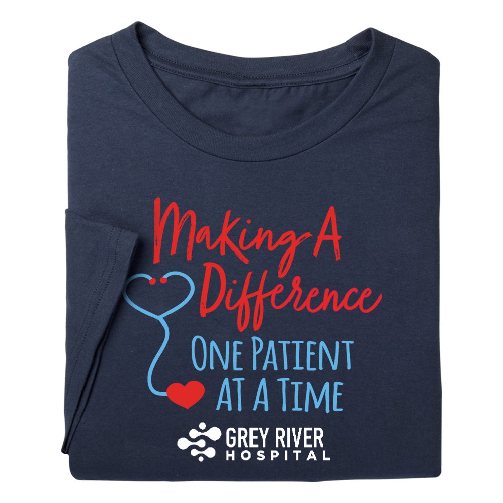 Making a Difference One Patient at a Time Unisex Short-Sleeved T-Shirt ...