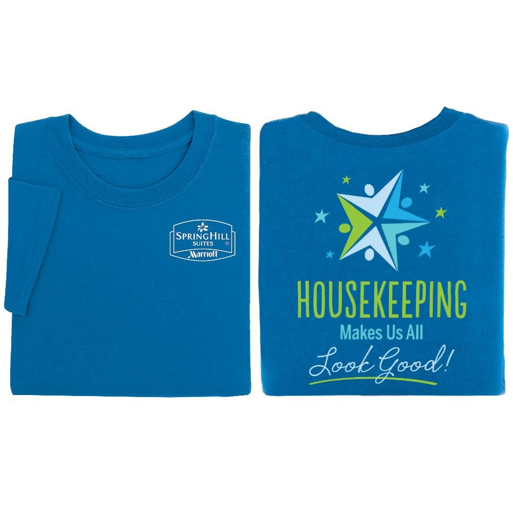 Housekeeping Makes Us All Look Good Unisex 2-Sided Short-Sleeved T ...