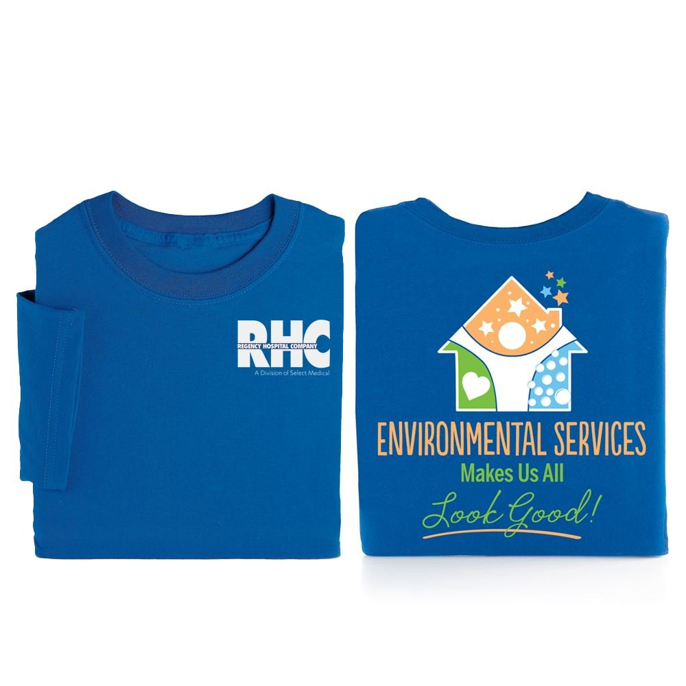 Environmental Services Makes Us All Look Good! Unisex Two-Sided Short ...