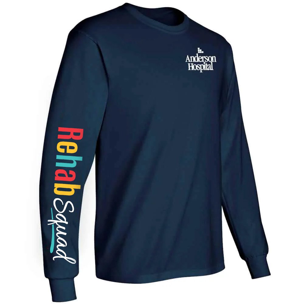 Rehab Squad Unisex 2-Location Long-Sleeved T-Shirt - Silkscreened ...