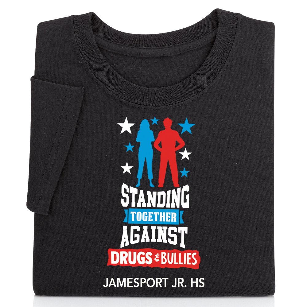 Standing Together Against Drugs & Bullies Youth Short-Sleeved T-Shirt ...