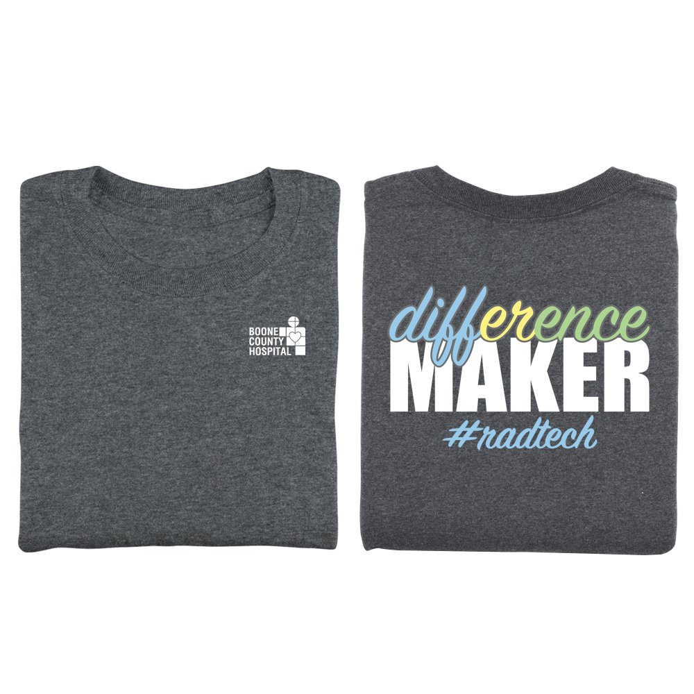 Difference Maker #radtech Unisex Two-Sided Short-Sleeved T-Shirt ...