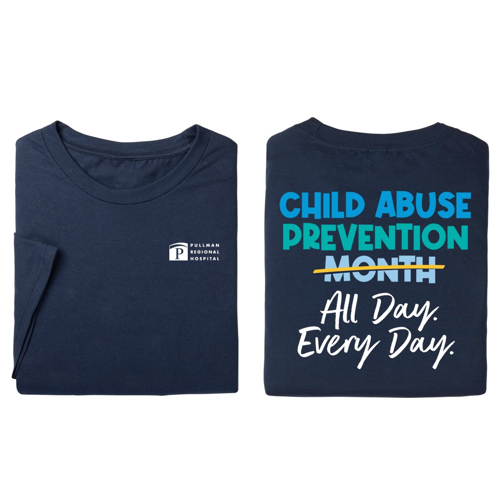Child Abuse Prevention Month: All Day. Every Day. Unisex 2-Sided Short ...