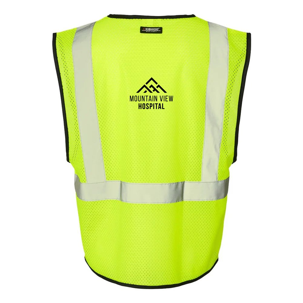 Kishigo® Unisex Hi-Vis Safety ANSI 107 Type R Hook-and-Loop Mesh Vest ...