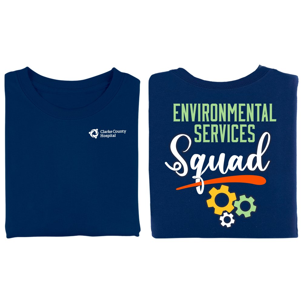 Environmental Services Squad Unisex 2-Sided Short-Sleeved T-Shirt ...