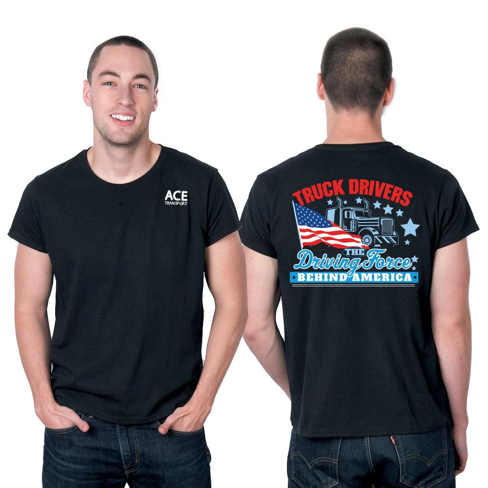 Truck Drivers: The Driving Force Behind America Unisex 2-Sided Short ...