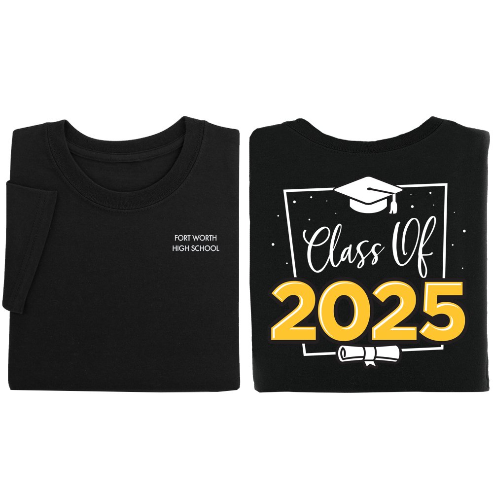 Class of 2025 Gildan® Unisex Heavy Cotton 2-Sided T-Shirt ...