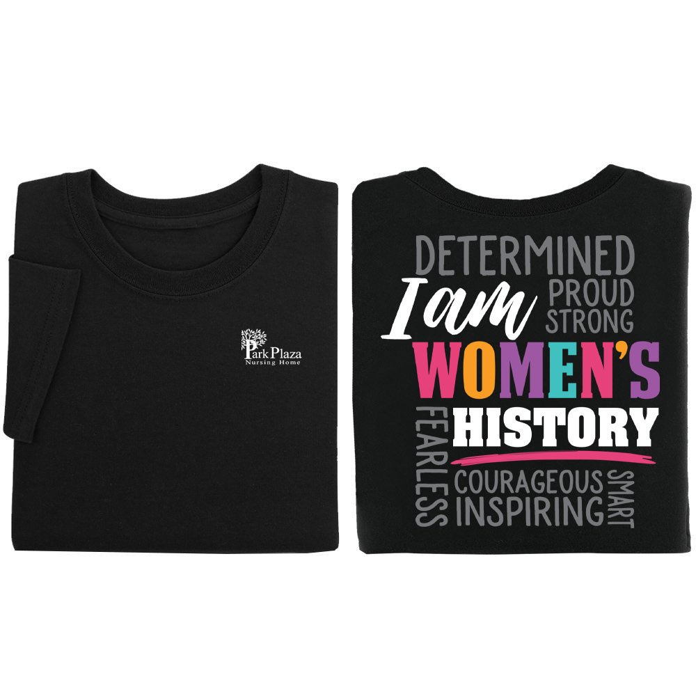 I Am Women's History Unisex 2-Sided Short-Sleeved T-Shirt ...