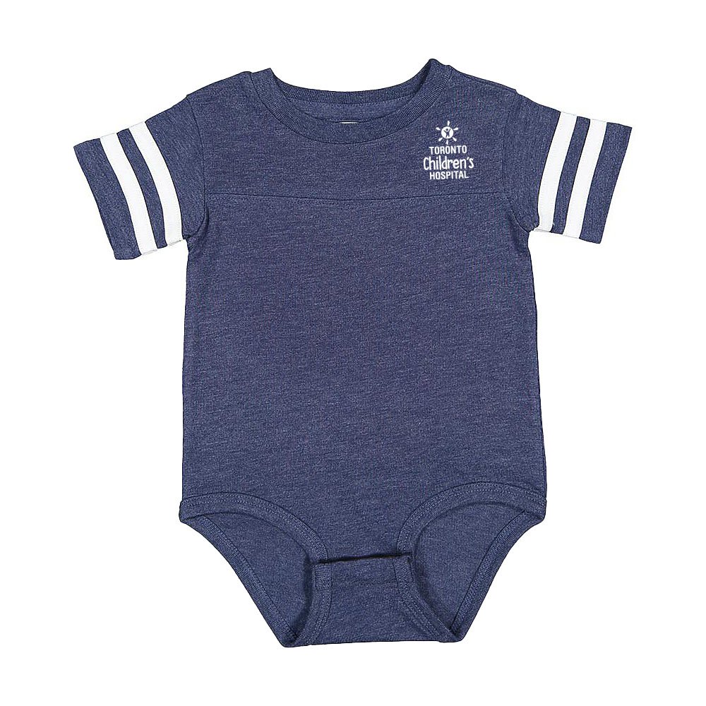 Rabbit Skins™ Infant Baby Football Bodysuit Onesie - Silkscreened ...