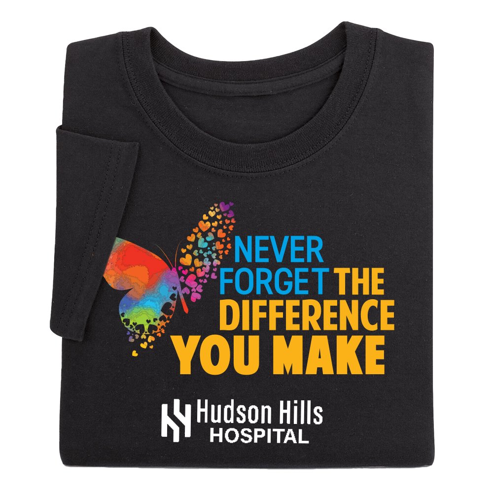 Never Forget the Difference You Make Unisex Short-Sleeved T-Shirt ...