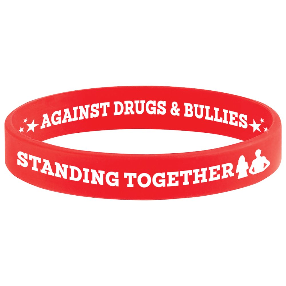 Standing Together Against Drugs & Bullies 2-Sided Silicone Awareness ...