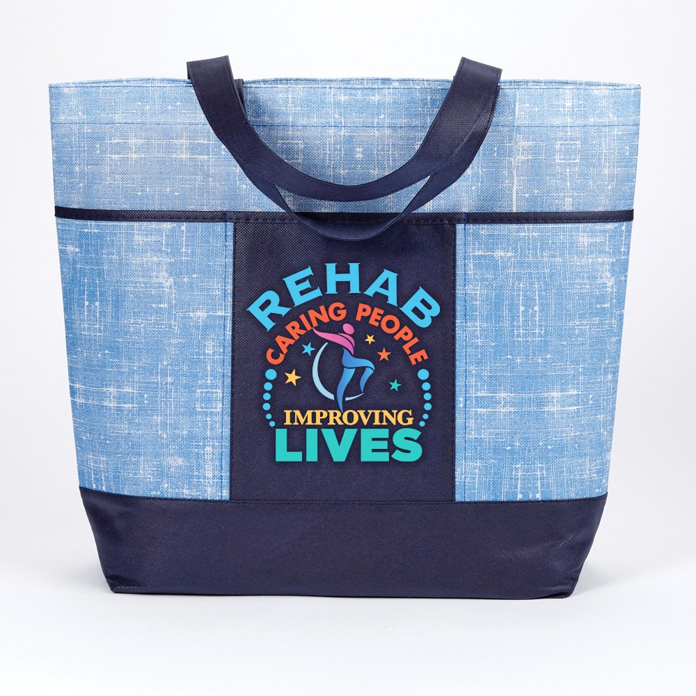 Rehab: Caring People, Improving Lives Malibu Non-Woven Tote Bag ...