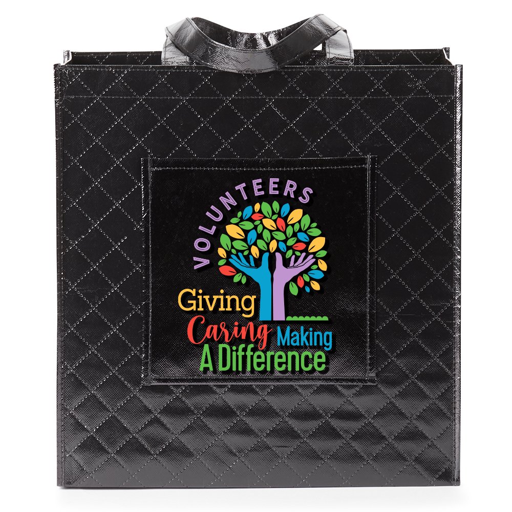 Volunteers: Giving, Caring, Making a Difference Quilted Laminated Non ...