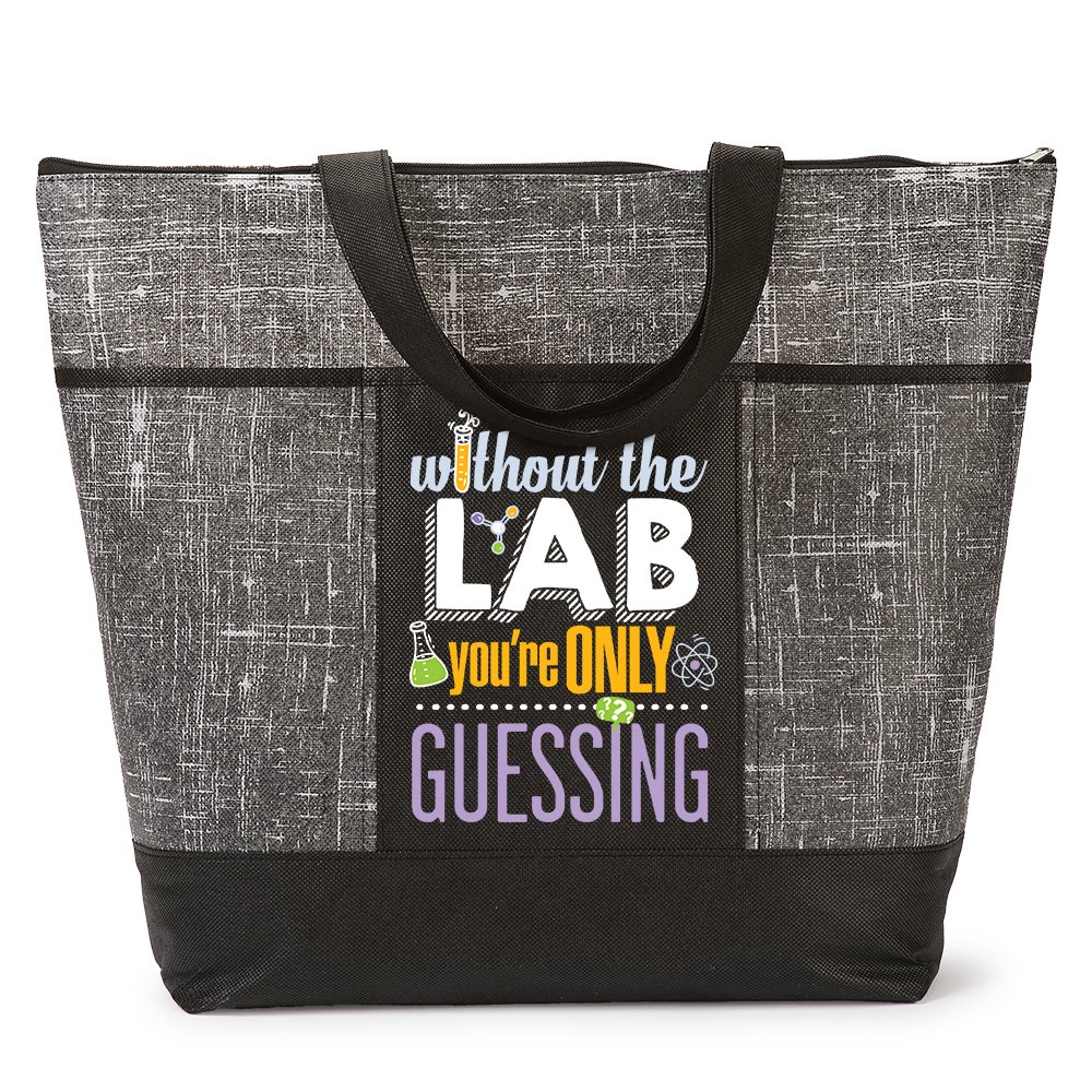 Without the Lab, You're Only Guessing Malibu Non-Woven Zippered Tote ...