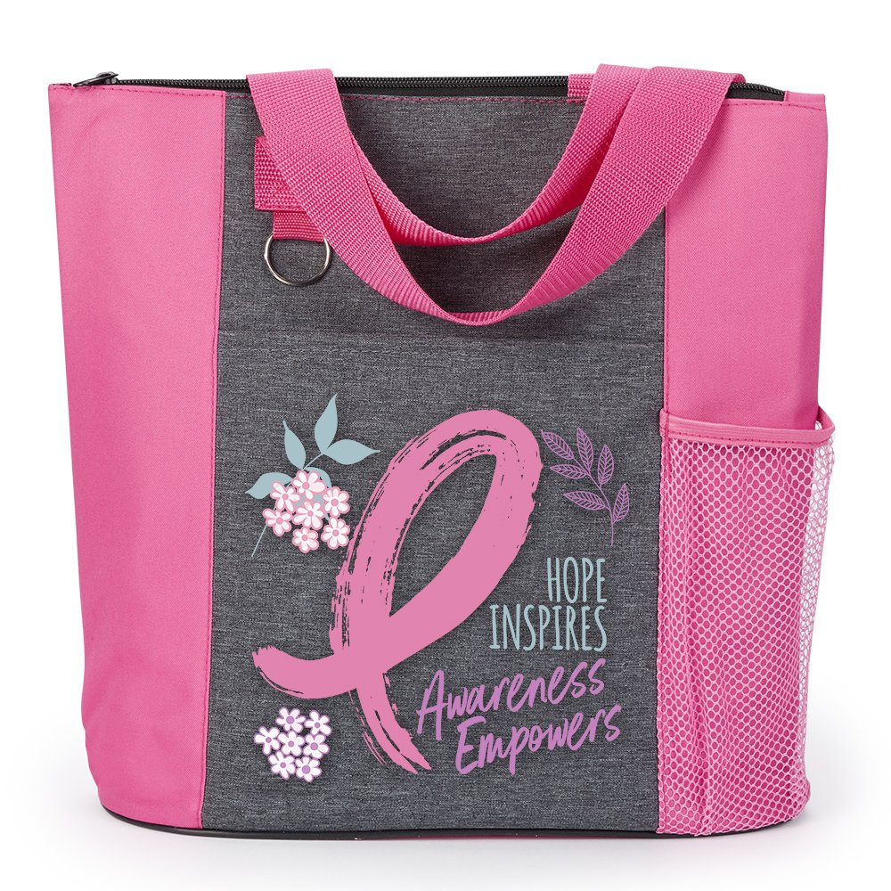Hope Inspires, Awareness Empowers Camino Heathered Tote Bag | Positive ...