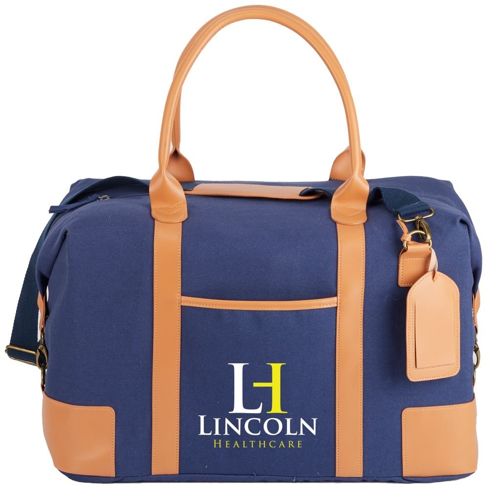Blue Milan Weekender Duffel Bag - Embroidered Personalization Available ...