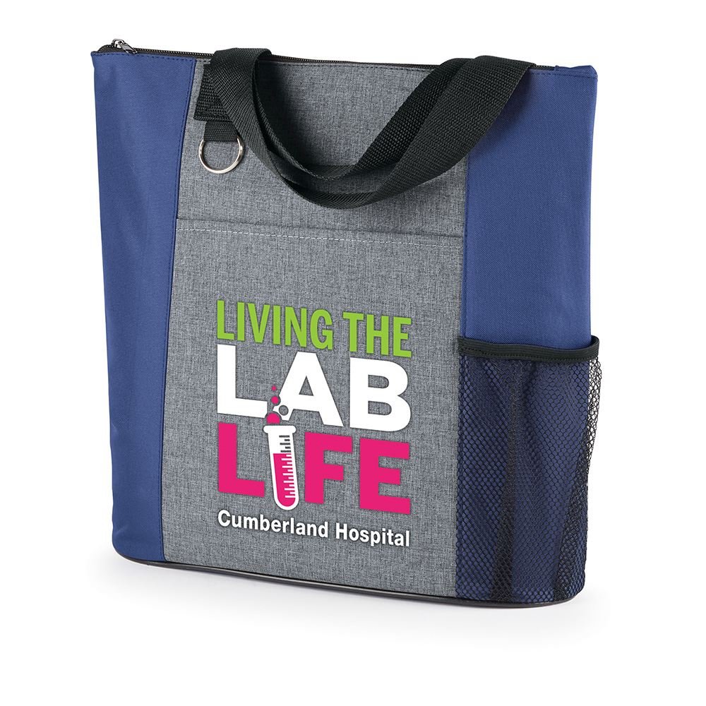 Healthcare Team Pride Blue Camino Heathered Tote Bag - Full-Color ...