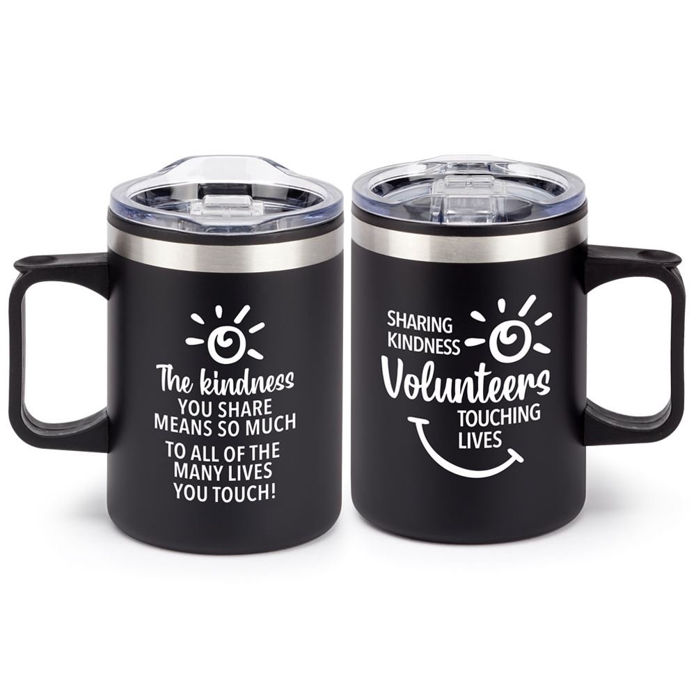 Volunteers: Sharing Kindness, Touching Lives Sonoma Steel Mug 12-Oz ...