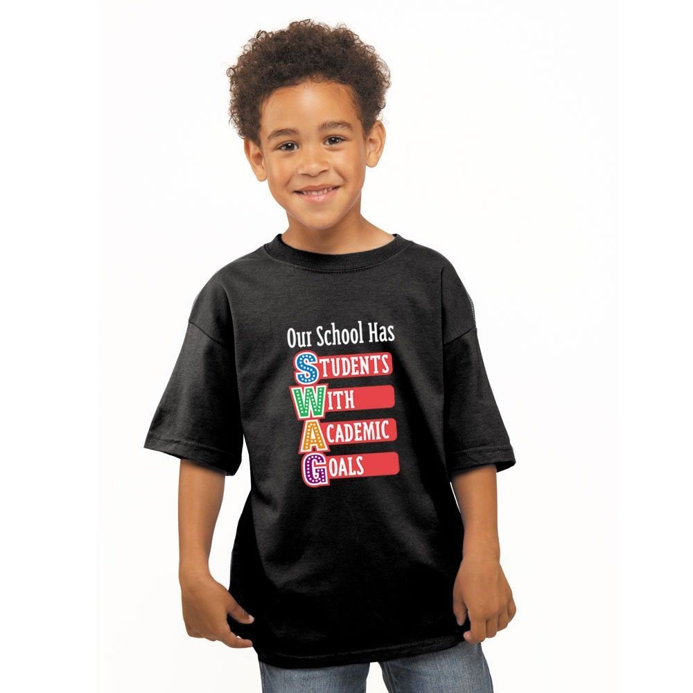 Our School Has SWAG (Students With Academic Goals) Youth T-Shirt ...