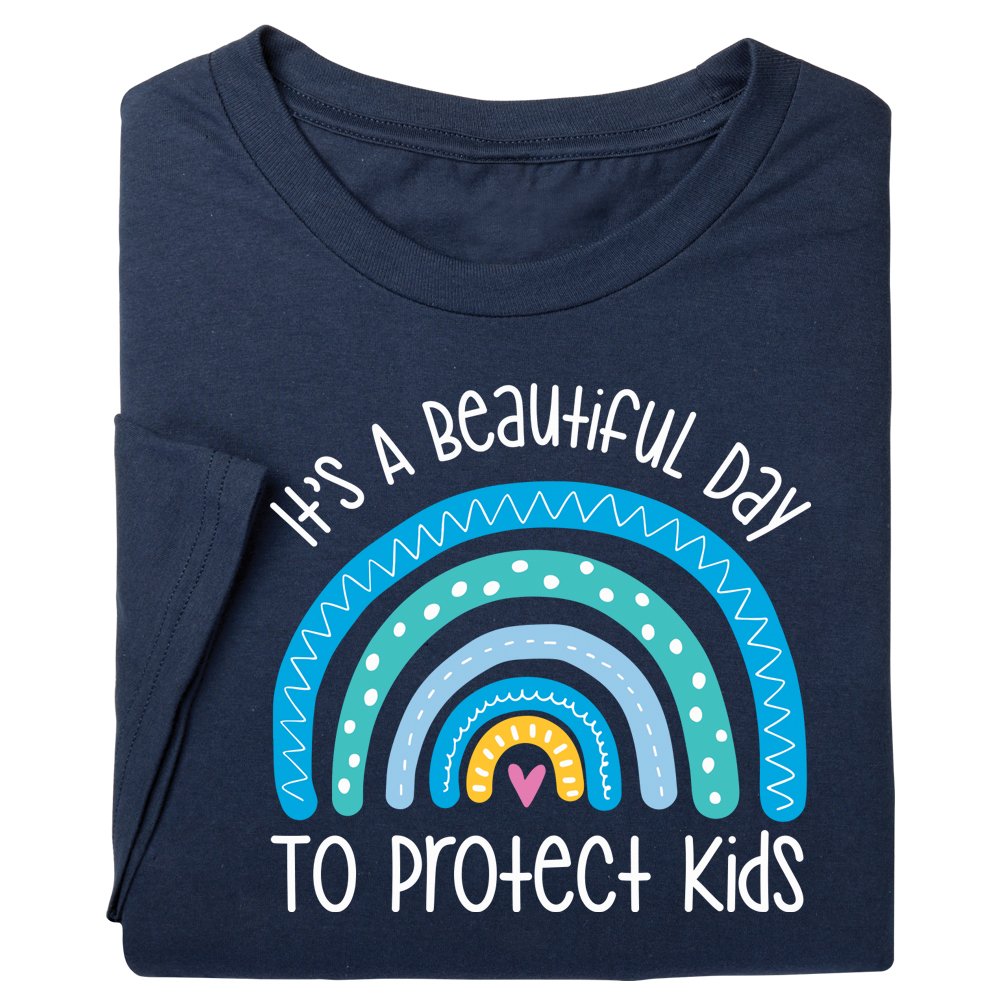 It's a Beautiful Day to Protect Kids Unisex Short-Sleeved T-Shirt ...