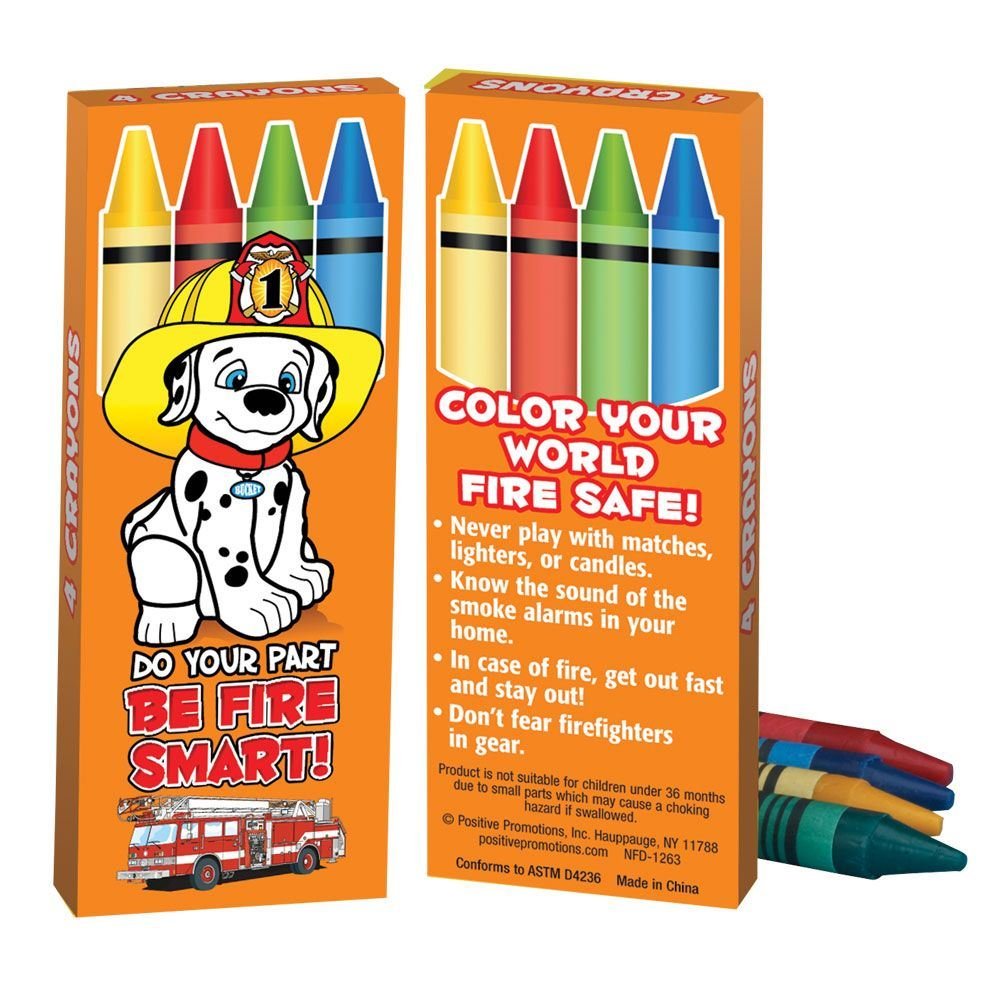 Do Your Part, Be Fire Smart! Non-Toxic Crayons | Positive Promotions