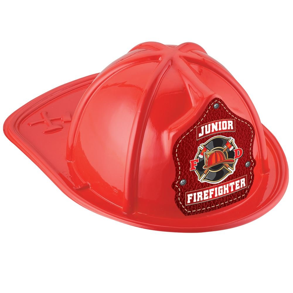 Red Junior Firefighter Patch Hat | Positive Promotions