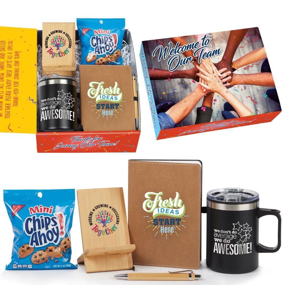 Welcome To Our Team 4-Piece Employee Onboarding Kit | Positive Promotions