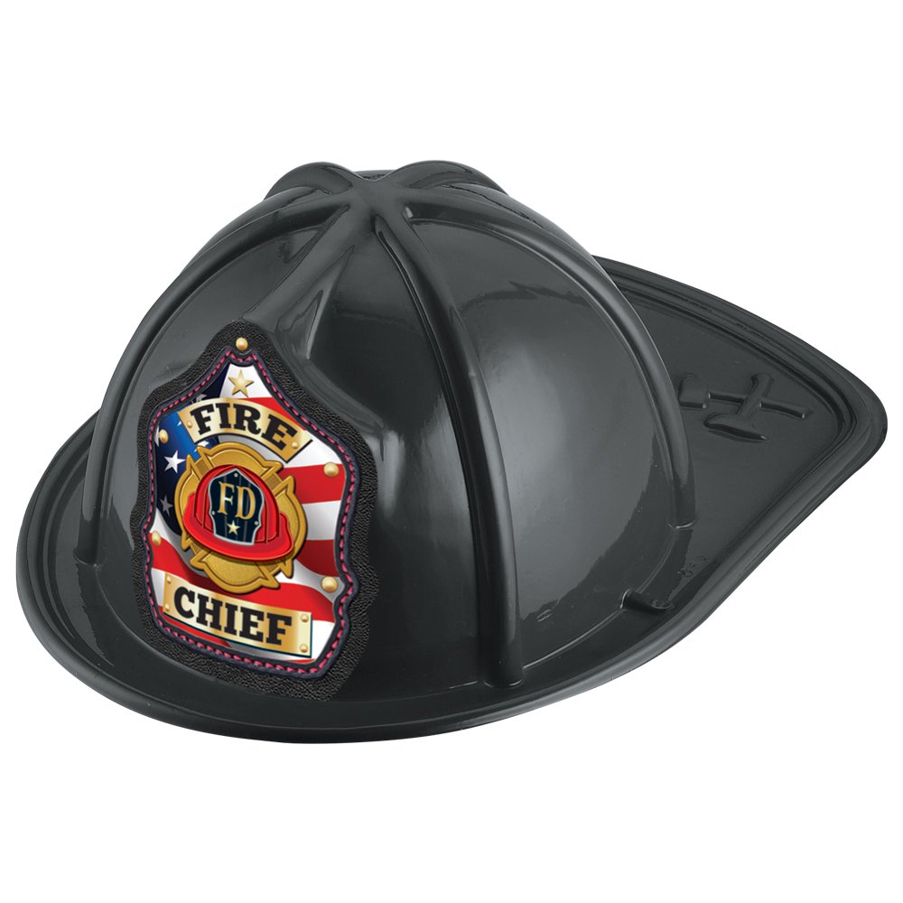 Black Patriotic Fire Chief Fire Hat | Positive Promotions