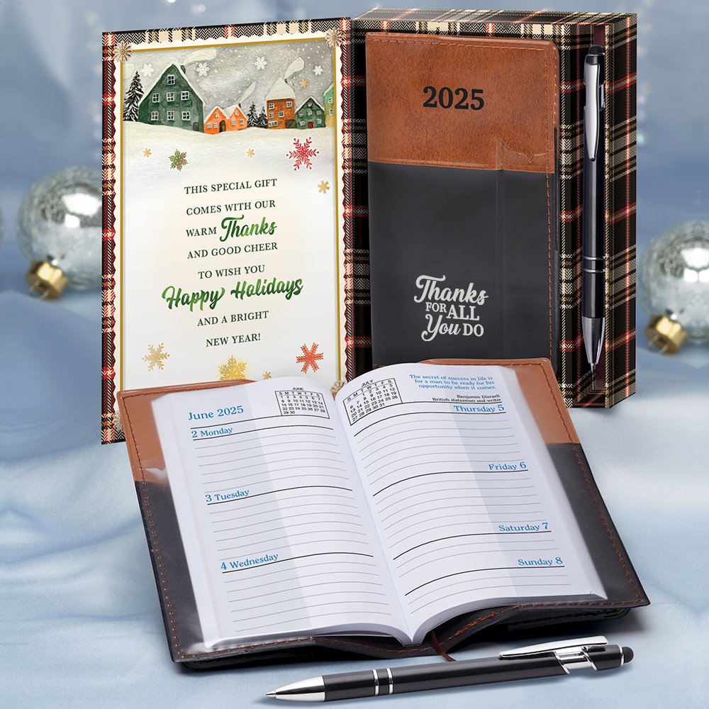 Thanks for All You Do 2025 Weekly Planner & Pen in Holiday Gift Box ...