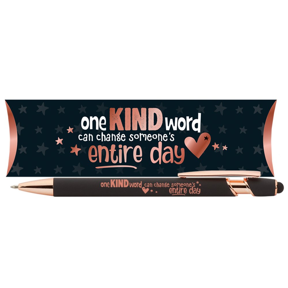 One Kind Word Can Change Someone's Entire Day Black/Rose-Gold Stylus ...